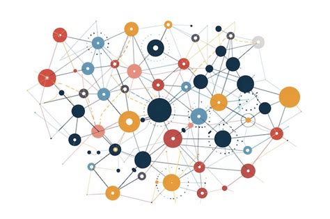 Network Diagram Of Interconnected Hubs And Spokes Ai Generated