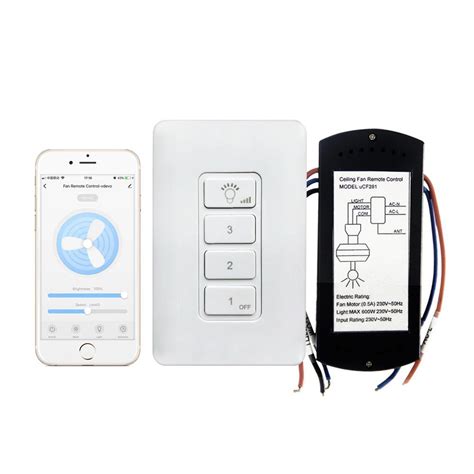 WiFi Ceiling Fan Remote Control Speed Controller Support Voice Control Ceiling Fan Remote
