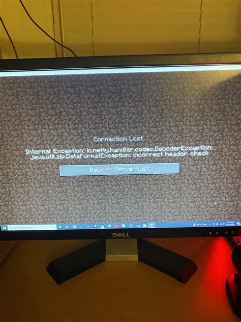 [java] playing on friends sever and always get this error any way to