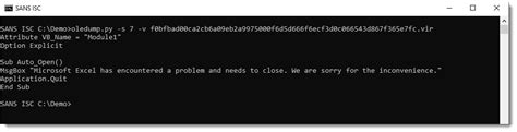 Maldoc Excel 4 Macros And Vba Devil And Angel Sans Internet Storm