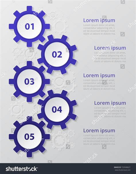 Step By Step Infographic Dark Blue Stock Vector Royalty Free Shutterstock