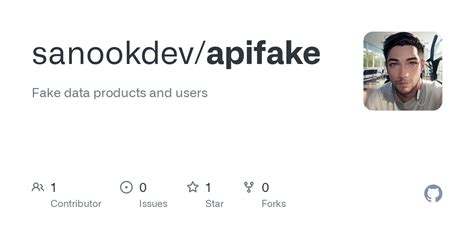 GitHub Sanookdev Apifake Fake Data Products And Users