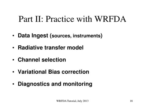 Ppt Radiance Data Assimilation In Wrfda Powerpoint Presentation Free
