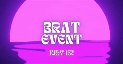 ჩვენ ვგეგმავთ Brat Party ს