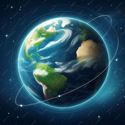 Premium Photo Earth Movement With Orbit Around It