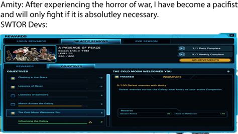 Why Do Bioware Employees Want Us To Torture Amity Rswtormemes