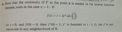 solved show that the continuity of f at the point a is