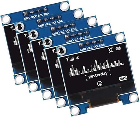 dealikee 5pcs 0 96 oled display module 128 x 64 oled display 0 96 inch