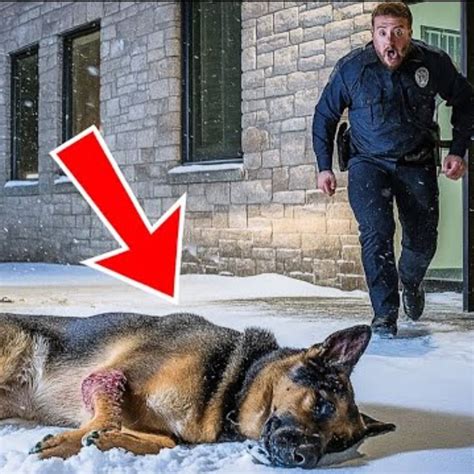 Deux Hommes Ont Trouvé Un Berger Allemand Gelé Dans La Neige Puis Ont