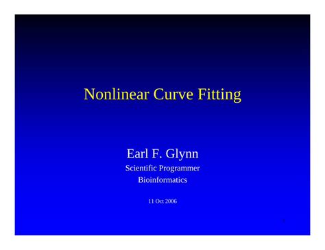 PDF Nonlinear Curve Fitting Research Stowers Orgresearch Stowers Org Mcm Efg Report