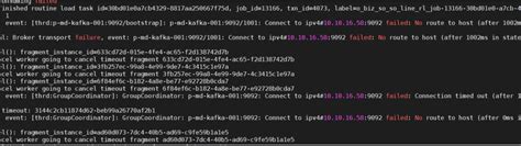 Kafka连接问题导致sr异常 日常运维 Starrocks中文社区论坛