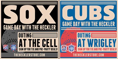 Join The Fun Two Great Cubs And Sox Heckler Outings This Month The