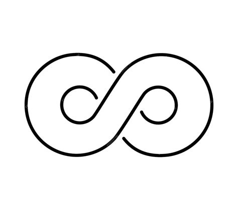 무한대 기호 무한대 플랫 아이콘 Mobius 스트립 벡터 로고 웹 디자인 모바일 및 Infographics 벡터 그림 Eps