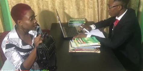 After Lockdown Student Visit Lecturer In His Office For Expo Wear