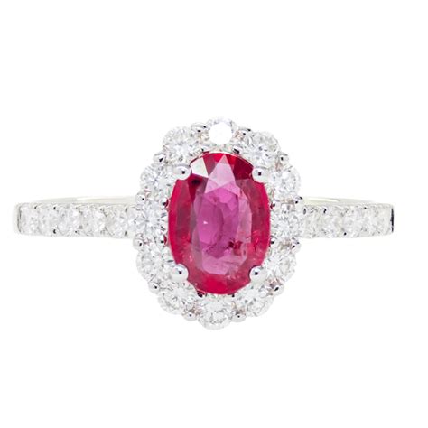 14k White Gold Ruby And Diamond Ring Porcello Jewelers
