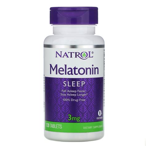 Natrol Melatonin 3 Mg 120 Tablets Iherb