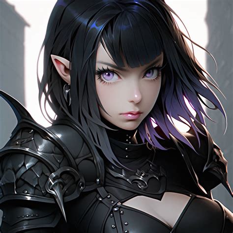 Cheems Girl With Pale Skin With Black Hair In Blac By Ameliafirefox On