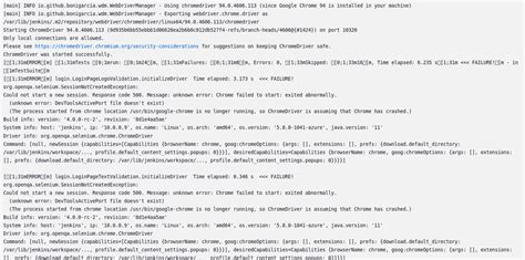 Unknown Error Chrome Failed To Start Exited Abnormally In Jenkins Linux