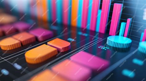 A Closeup Of A 3d Stacked Column Graph With Multiple Layers And