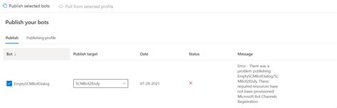 Error Publishing Bot To Azure Using Bot Framework Composer · Issue