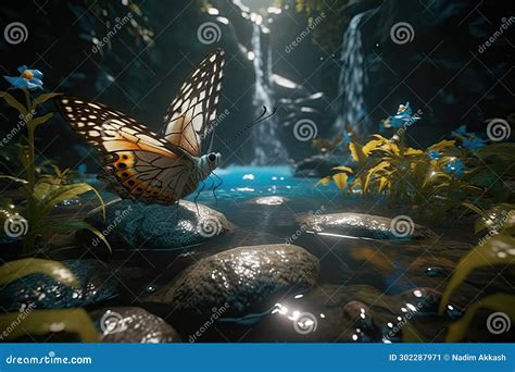 Unleashing Unreal Engine 5 Intricate Water Tag Game Beautiful Swallowtail Butterfly Tale Insect
