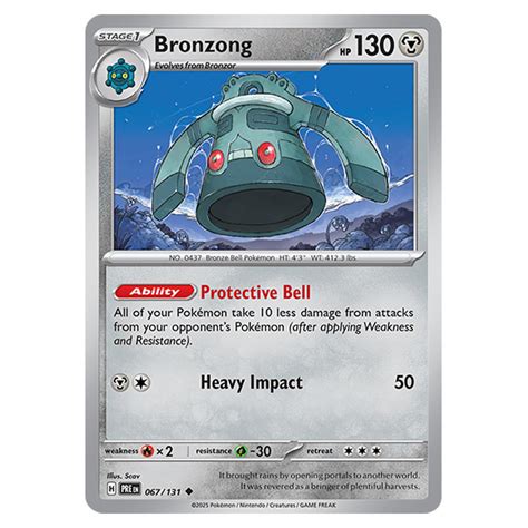 Pokemon Scarlet And Violet Prismatic Evolutions Bronzong 067131