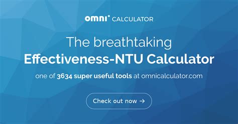 Effectiveness Ntu Calculator