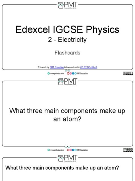 flashcards topic 2 electricity edexcel physics igcse pdf