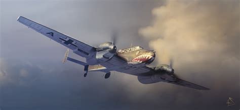 Messerschmitt Bf 110 4k Ultra Hd Wallpaper Background Image 4797x2200