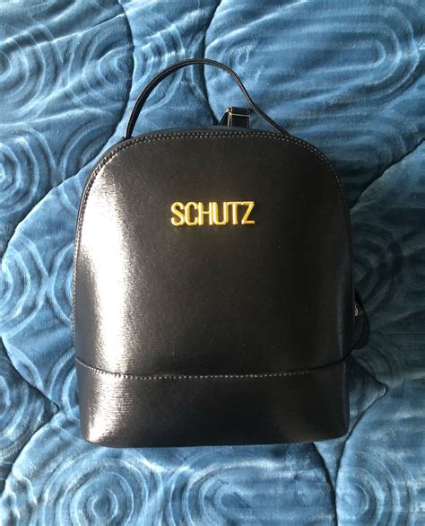 Mochila Schutz Preta Couro Mochila Feminina Schutz Usado 74811189