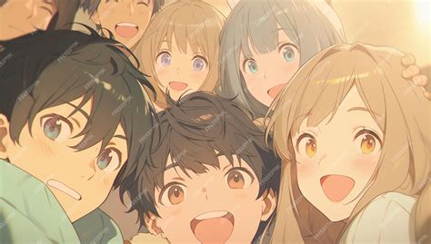 Escena De Estilo De Vida Al Estilo Anime Con Personas Haciendo Tareas