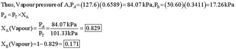 Solved A It Is Found That The Boiling Point Of A Binary Solution Of A 1 Answer
