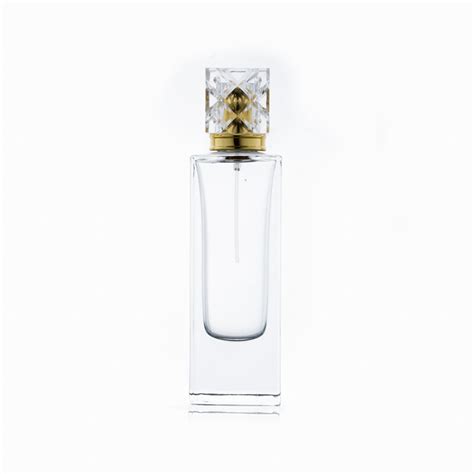 Clear Perfume Bottle Rectangular Glass Bottle For Perfume Fragrance Air