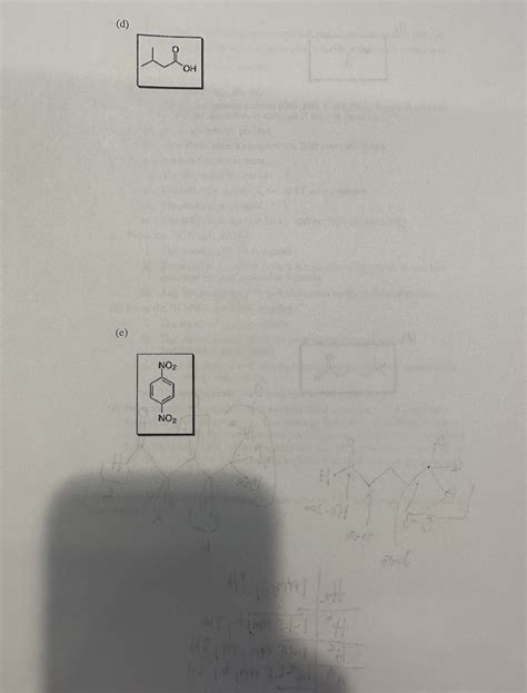 Solved NMR Spectroscopy Exercises For Each Of The Chegg Com