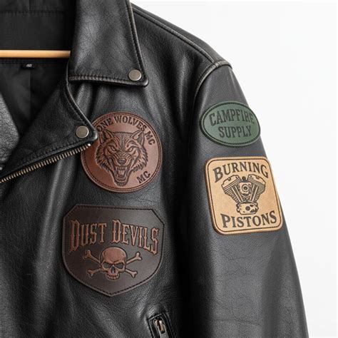 Custom Leather Patch Personalized Full Grain Leatherette Patches For