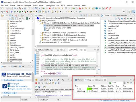 Heap And Stack Usage Mcu On Eclipse