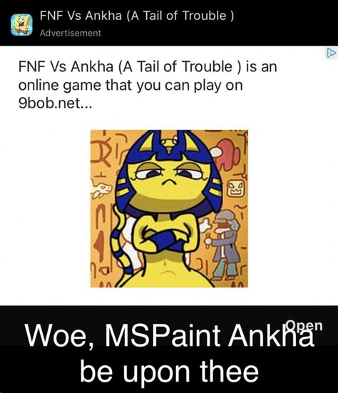 Fnf Vs Ankha A Tail Of Trouble Advertisement Fnf Vs Ankha A Tail Of
