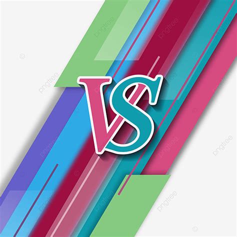 Vs Design Vector Design Images Geometric Shapes Vs Design Vs Duel Match PNG Image For Free