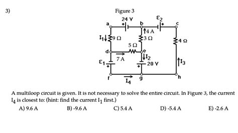 Solved A Multiloop Circuit Is Given It Is Not Necessary To Chegg