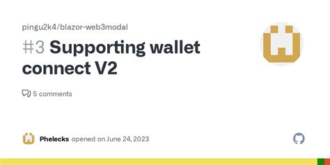 supporting wallet connect v2 · issue 3 · pingu2k4 blazor web3modal