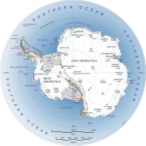 Antarctica Map Antarctica Satellite Image