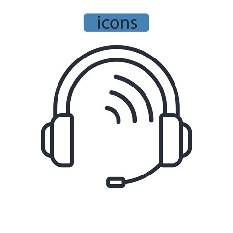 Headphone Icons Symbol Vector Elements For Infographic Web 9484819