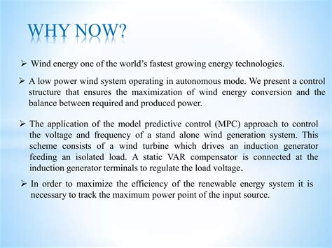 Control Scheme For A Stand Alone Wind Energy Conversion System Pptx