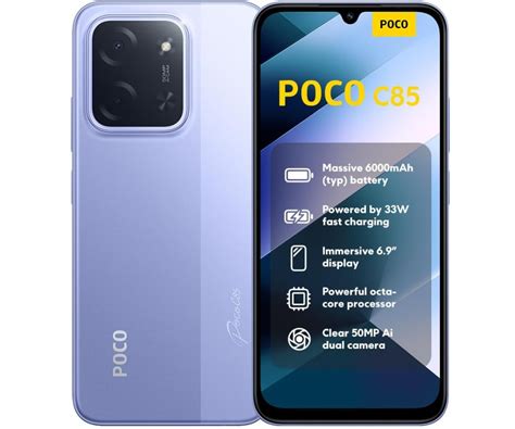 Xiaomi Poco C85 6gb Ram 128gb Purple Dual Sim 4g Eu Mobihousegr