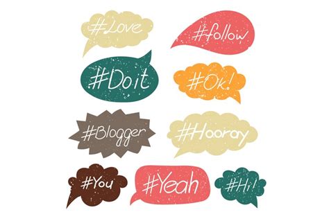 Hand Written Hash Tags