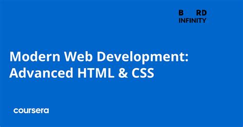 Modern Web Development Advanced Html And Css Coursera