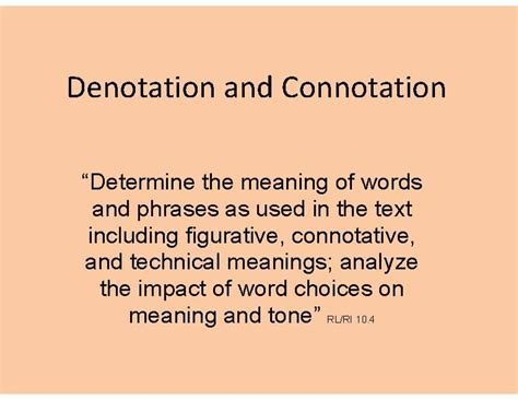 Connotation And Denotation Ppt By Kcurriculum Creative Learning Tpt