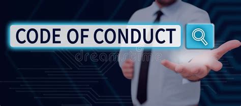 Conceptual Display Code Of Conduct Business Concept Ethics Rules Moral