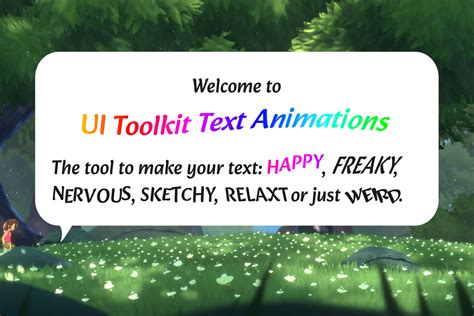 Ui Toolkit Text Animation Gui 도구 Unity Asset Store