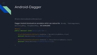 Dependency Injection Using Dagger PPT